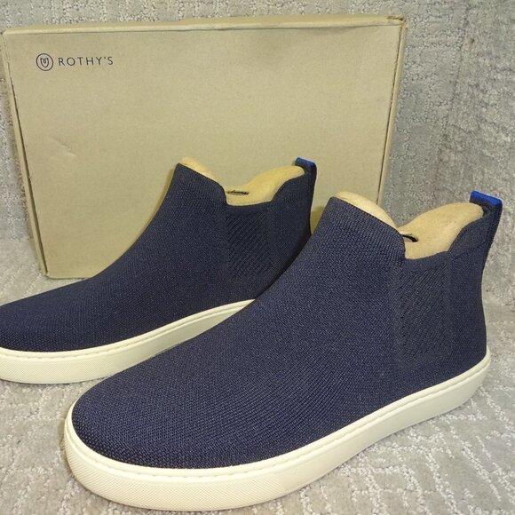 Rothy's | Shoes | Rothys The Chelsea Nightfall Fabric High Top Sneaker ...